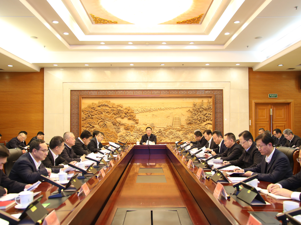 王浩主持召开省政府党组会议、常务会议 认真传达学习贯彻习近平总书记重要指示精神 研究省扩大有效投资 千项万亿”工程重大项目建设谋划工作