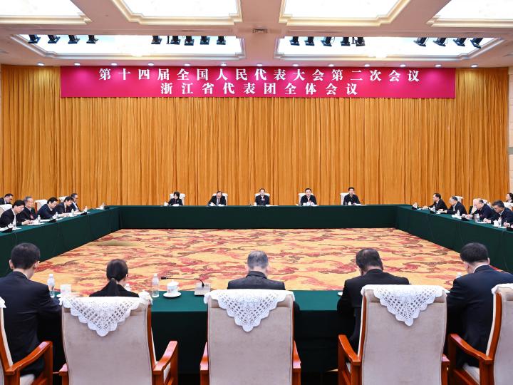 浙江代表团传达学习习近平总书记在参加江苏代表团审议时的重要讲话精神